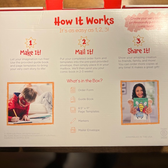 Lulu jr | Toys | My Comic Book Create Your Own Comic Book | Poshmark